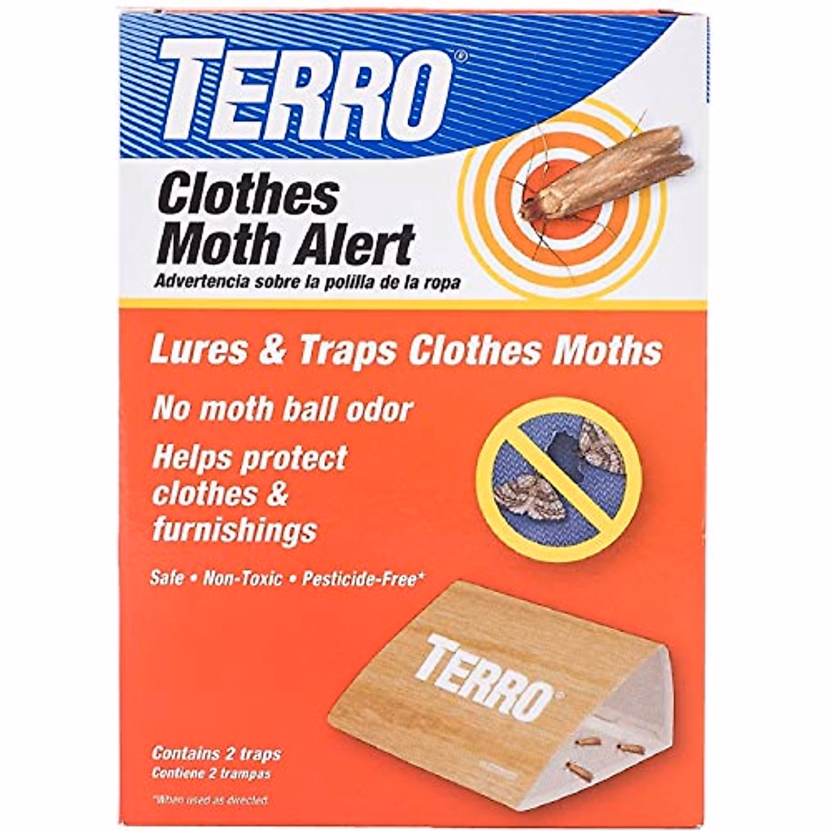 2 Pack - TERRO Clothes Moth Alert Traps - T720