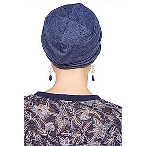 Headcovers Unlimited Cotton Relaxed Beanie-Caps for Women with Chemo Cancer Hair Loss Charcoal