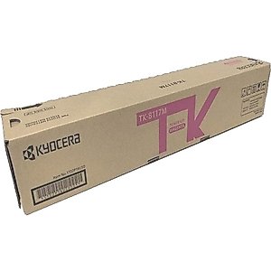 Kyocera 1T02P3BUS0 Model TK-8117M Magenta Toner Kit For use with Kyocera ECOSYS M8124cidn and M8130cidn Color Multifunctional Printers, Up to 6000 Pages Yield at 5% Average Coverage