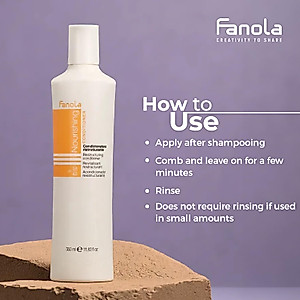 Fanola Nutri Care Restructuring Conditioner 11.8 oz - Deep Protein Conditioner for Dry, Damaged, or Chemically Treated Hair - Hydrating & Moisturizing Conditioning Formula for Soft and Silky Hair