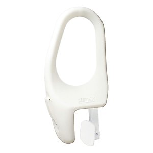Lumex Tub-Guard Bathtub Safety Rail - Tool-Free Installation and Removal - 12" Tall, White, 69623A-1
