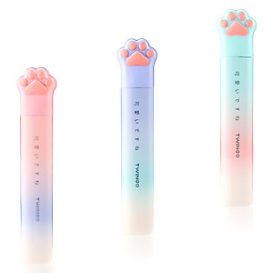 3 Pieces Cute Mini Scissors, Cartoon Cat Paw Stainless Steel Craft Scissors, Folding Stationery Scissors with Safety Cover, Portable Safety Scissors for Paper Cutting, Scrapbooking, Crafting