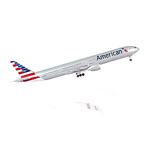 Daron Skymarks SKR715 American 777-300 New Livery Airplane Model Building Kit with Gear, 1/200-Scale , White