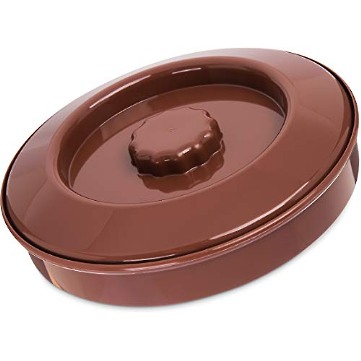 Carlisle FoodService Products 047528 Stackable Tortilla Server w/Lid, 7-1/4" / 2", Lennox Brown