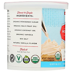 Miss Jones Baking Organic Buttercream Frosting, Perfect for Icing and Decorating, Vegan-Friendly: Vanilla (Pack of 1)