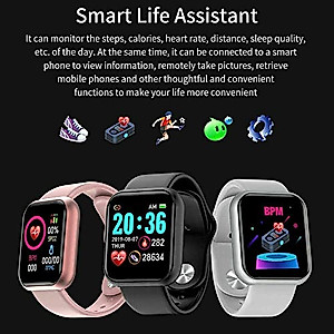 Smart Watch, 1.44" Touch Fitness Tracker,with Sport Smartwatch,Message Call Reminder Smart Watch for Men Women Kids