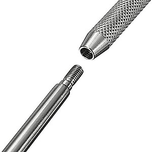 MiguCo Stainless Steel Algae Scraper Cleaner with 10 Blades for Aquarium Fish Plant Glass Tank