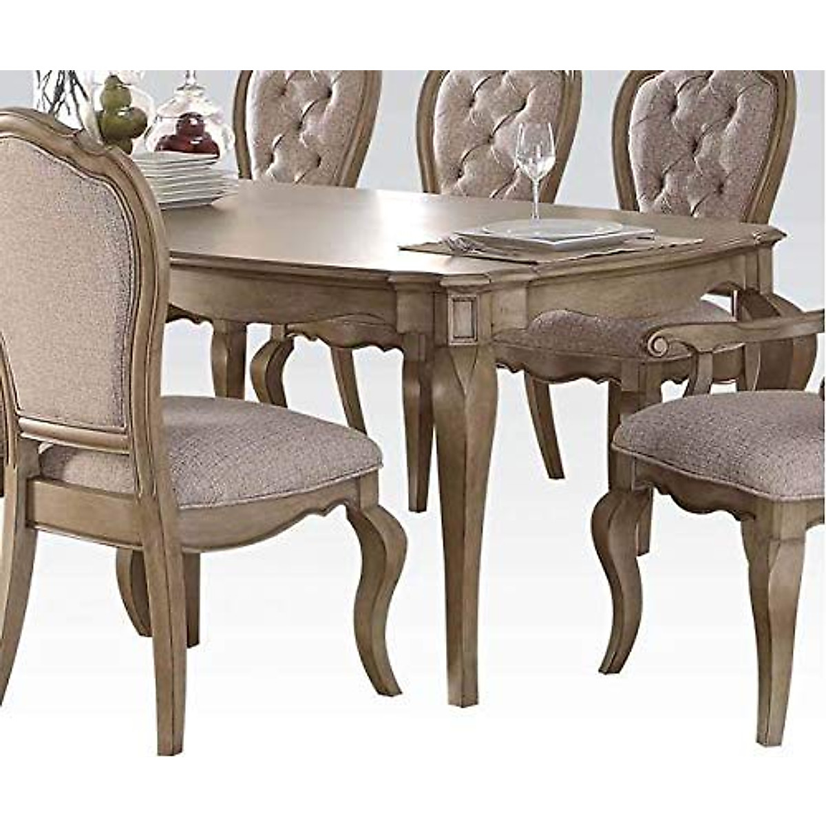 ACME Chelmsford Antique Taupe Dining Table