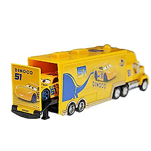 fashionmore Movie Cars McQueen Toys Cruz Ramirez Mack Hauler Truck & Racer Speed Racers Metal Toy Car 1:55 Loose Kid Toys