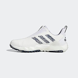 adidas Men's CodeChaos 22 BOA Spikeless Golf Shoes, Footwear White/Crew Navy/Crystal White, 10.5