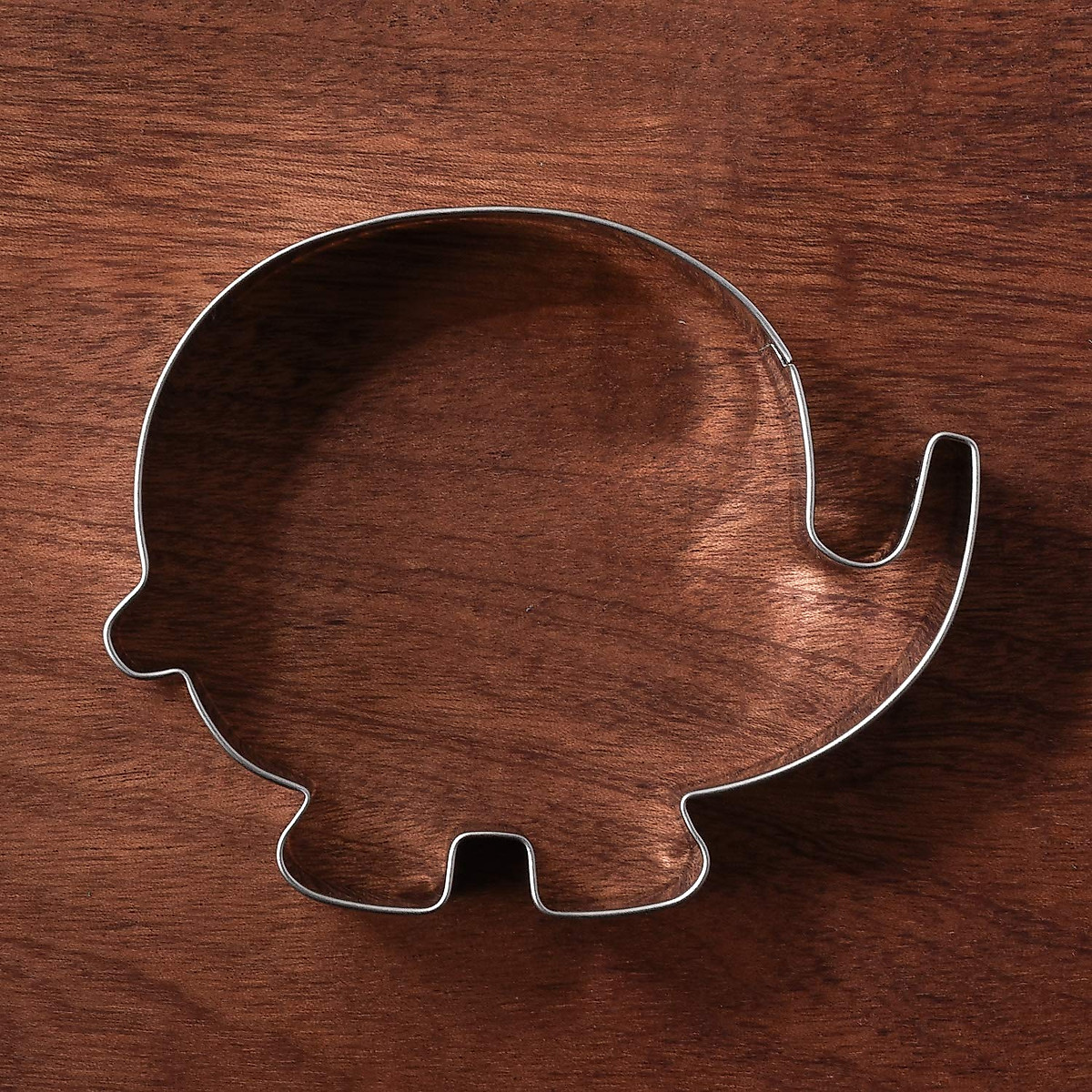 LILIAO Cute Elephant Cookie Cutter for Baby Shower - 4 x 3.3 inches - Stainless Steel