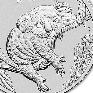 AU 2007 - Present (Random Year) Australian 1 oz Silver Koala Coin Brilliant Uncirculated (BU - in Capsule) with Certificate of Authenticity $1 Mint State