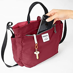 Hellolulu JOLIE Double Sided 2 Way Shoulder Tote Bag, Sweet Rouge/Ruby Red