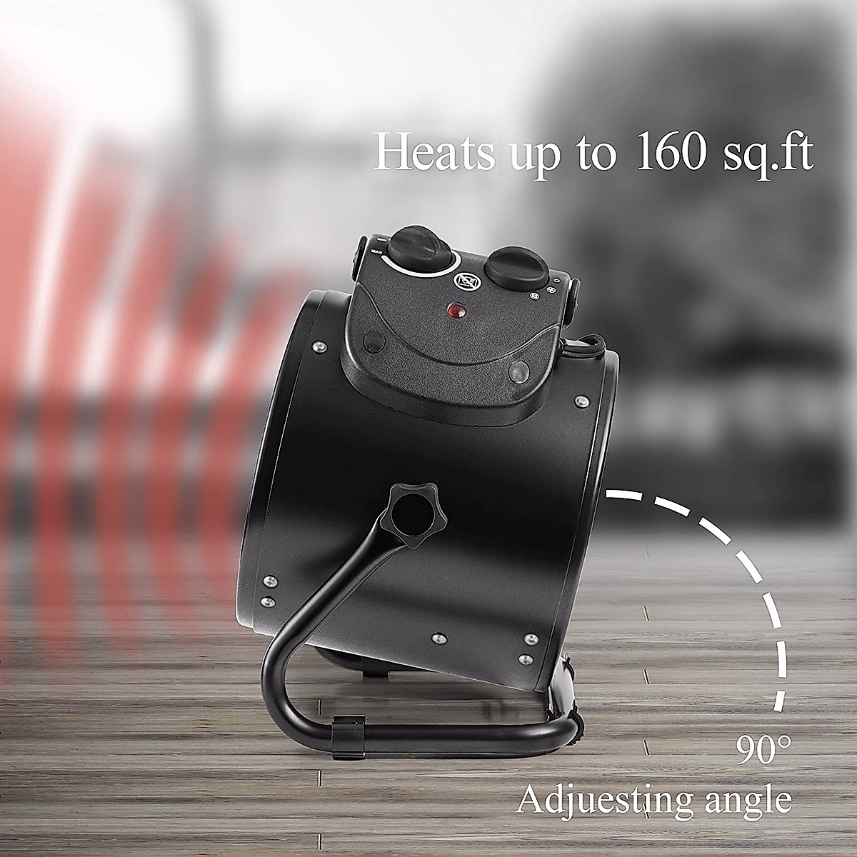 Electric Heater Fan,Portable Heater with Overheat Protection, Fast Heating,Small Garage Heater for Greenhouse, Grow Tent, Workplace