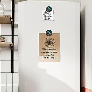 I Am Unstoppable T-rex Round Glass Fridge Magnet Cute Strong Refrigerator Magnet Sticker for Cabinet Board 2 PCS