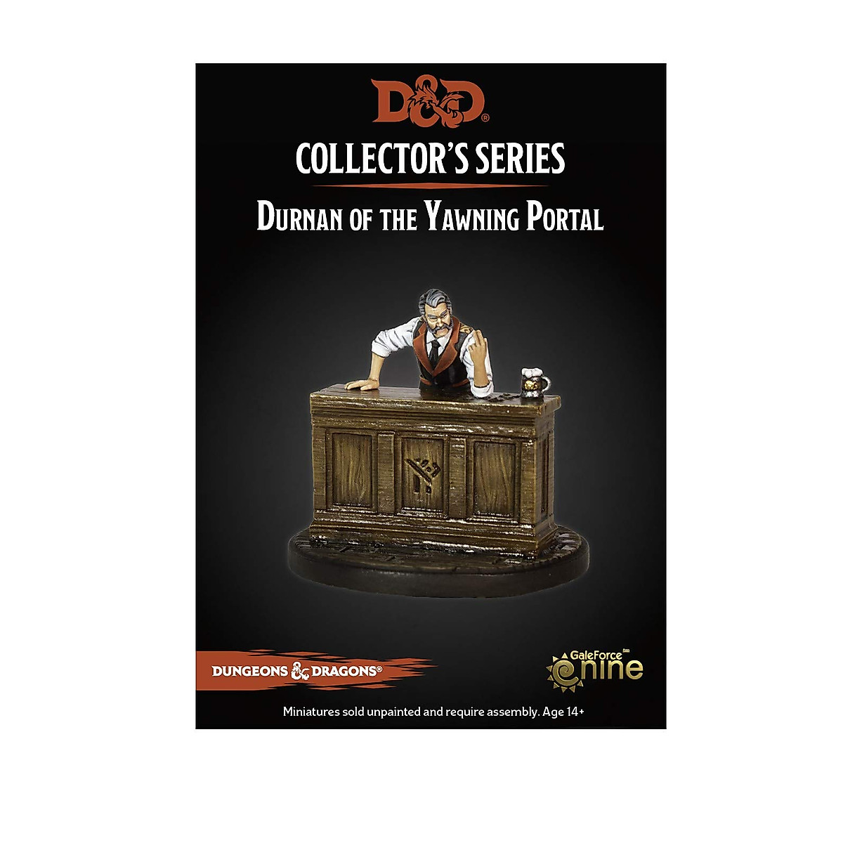 Gale Force Nine Dungeons & Dragons Waterdeep Dragon Heist: Durnan of The Yawning Portal (1 Fig) Collector's Series Miniature, Multicolor