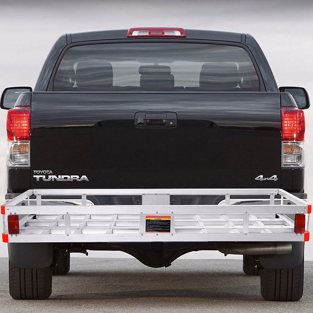 IRONMAX Hitch Cargo Carrier, 60” x 22” x 7” Trailer Hitch Mount Aluminum Cargo Carrier Fits 2” Receiver, Heavy Duty Vehicle Rear Cargo Basket for SUV, Car, Van, Truck, 500LBS Capacity