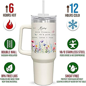 Personalized Custom Mama Tumbler, Mama Tumblers With Handle And Straw, Mothers Day Tumbler Gifts, Mommy Cups, Inspirational Mom Mug, Gifts For Moms