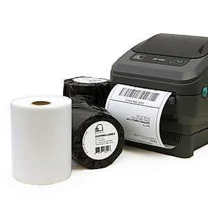 Buhbo 4"x 6" Direct Thermal Shipping Labels for Zebra 2844 ZP-450 ZP-500 ZP-505 (250 Labels Per Roll)