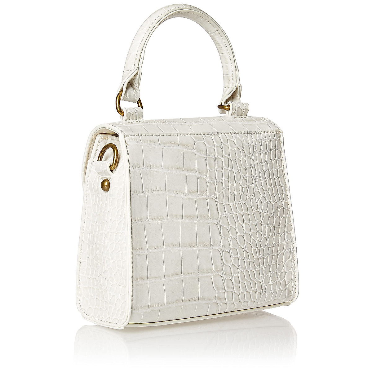 The Drop Women's Diana Top Handle Crossbody Bag, White, One Size