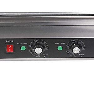 New Commercial 18 Hot Dog Hotdog 7 Roller Grill Cooker Machine w/ Cover