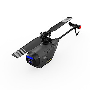 Minden RC Plane Model, C127AI 2.4G 4CH Remote Control Airplane, Single-Rotor Brushless Without Aileron, (RTF Version/Black)