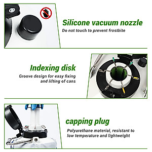 U.S.SOLID 6L Cryogenic Container Liquid Nitrogen Tank Semen Dewar with 6 Canisters Carry Bag