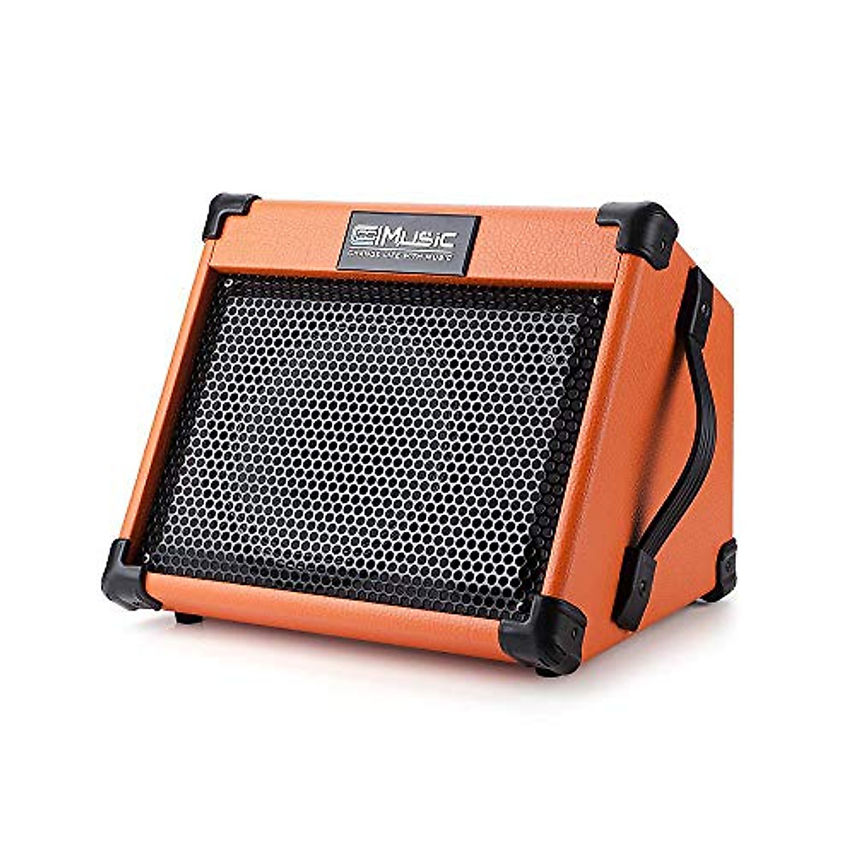 Acoustic Guitar Amplifier, 20 Watt Bluetooth Amp for Guitar Acoustic with Reverb Chorus Effect, 3 Band EQ（Including Microphone and Audio Cable）