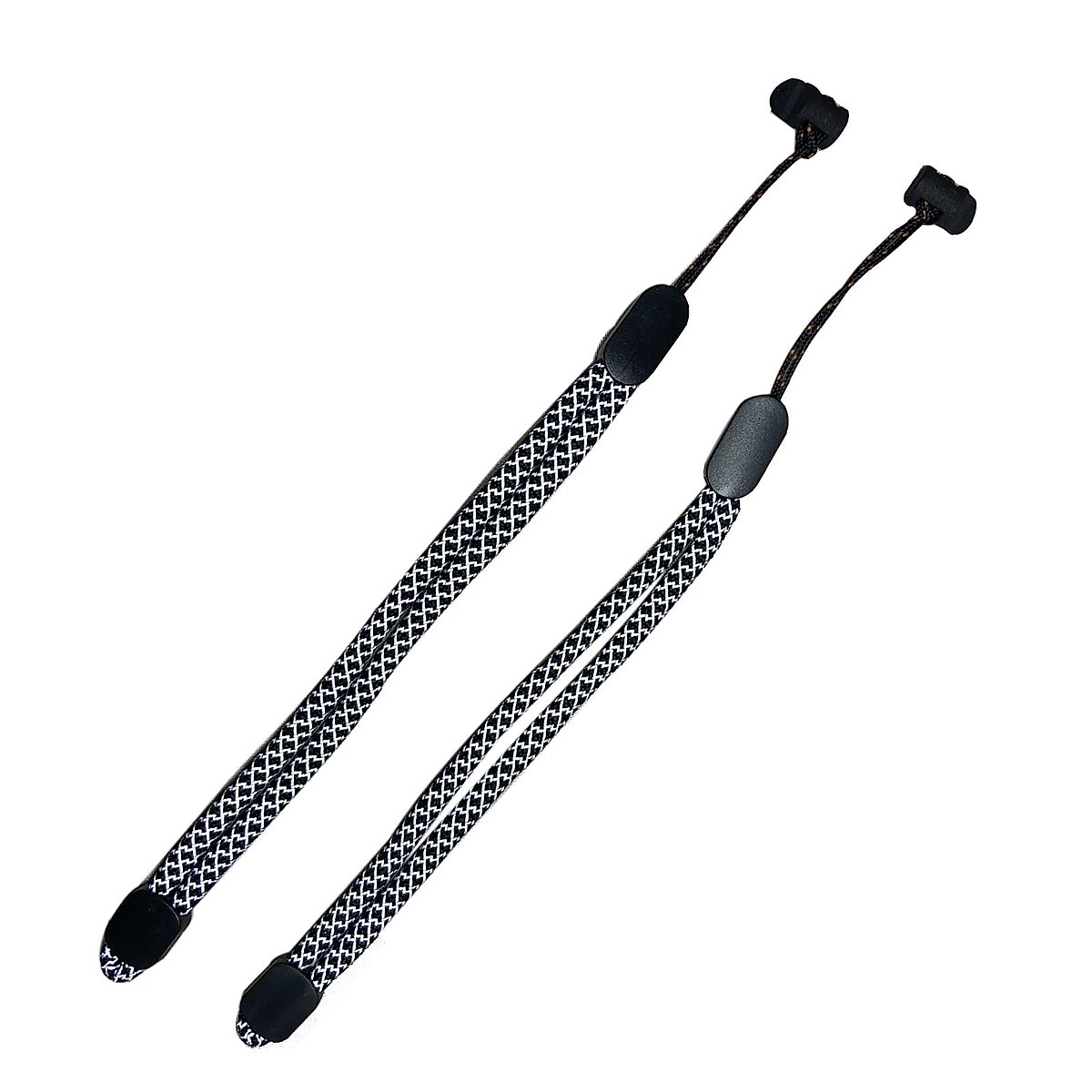 Improved Replacement Reflective Wrist Straps for Oculus Quest 2 Gen Controller, Sturdy Comfy Adjustable Hand Strap for Oculus, Easy Attach Black Resin Stopper for Oculus Controllers