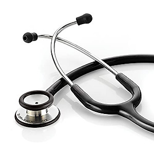 ADC - 603BK Adscope 603 Premium Stainless Steel Clinician Stethoscope with Tunable AFD Technology, Black, 3001697