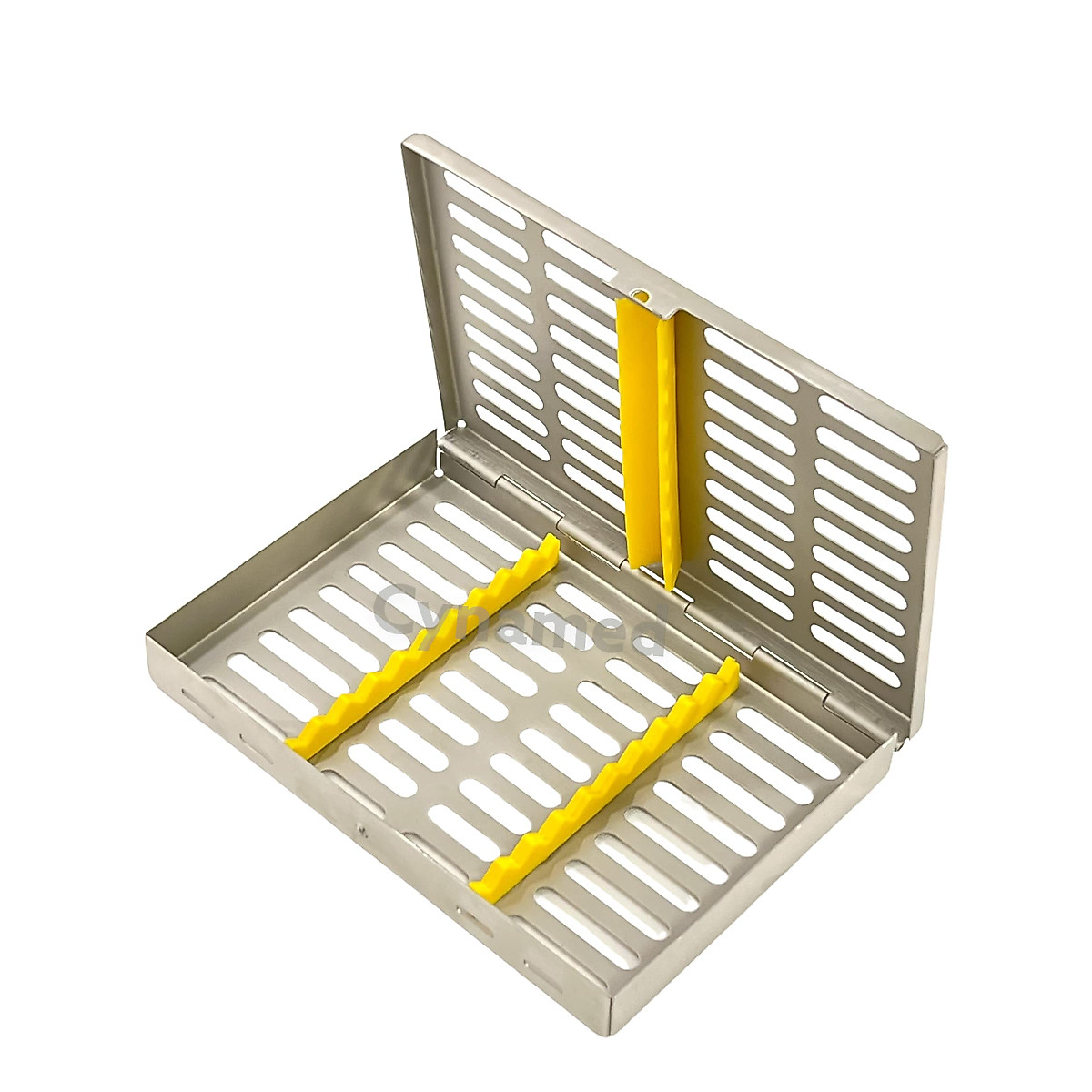 Cynamed Premium German Dental Autoclave Sterilization Cassettes Box Rack for 10 Instruments Branded