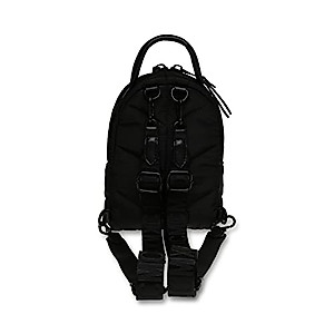 Steve Madden Women's Jaydon Nylon Mini Backpack, Black, One Size