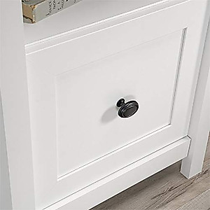 Sauder County Line Wooden L Shaped Computer Desk in Soft White