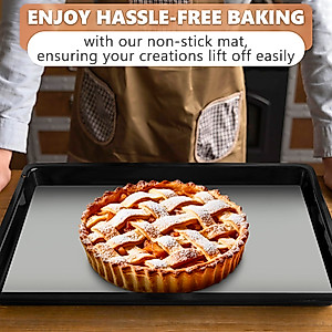 Baking Extra Large Silicone Mat - Grey Silicone Mats for Baking Cookie Baking Sheet Silicone Mat Kitchen Countertop Protector - Non Stick Baking Mat Kitchen Table Silicon Baking Mat Pastry Mat