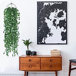 Whonline 10 Pack 69ft Artificial Ivy Garland Fake Vines with Greenery Begonia Leaf Hanging Plants for Bedroom Home Wedding Garden Decoration