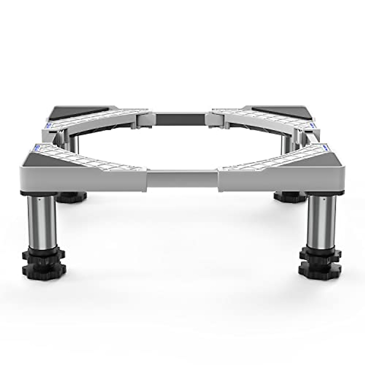 SEISSO Fridge Stand-Adjustable Washing Machine Base Stand with 4 Heavy Duty Feet Increase 7-8.6inch Height Universal Dryer Stand for Refrigerator Furniture Washing Dryer Max Load 770 LB (350 KG)