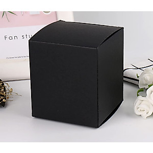 XIGUI 20 Gift Boxes 4 x 4 x 6 Inches Small Gift Boxes with Lids, Matte Black Gift Boxes Bulks for Wedding, Party, Birthday, Groomsman Proposal Boxes ，Wedding, Christmas, Crafting, Cupcake