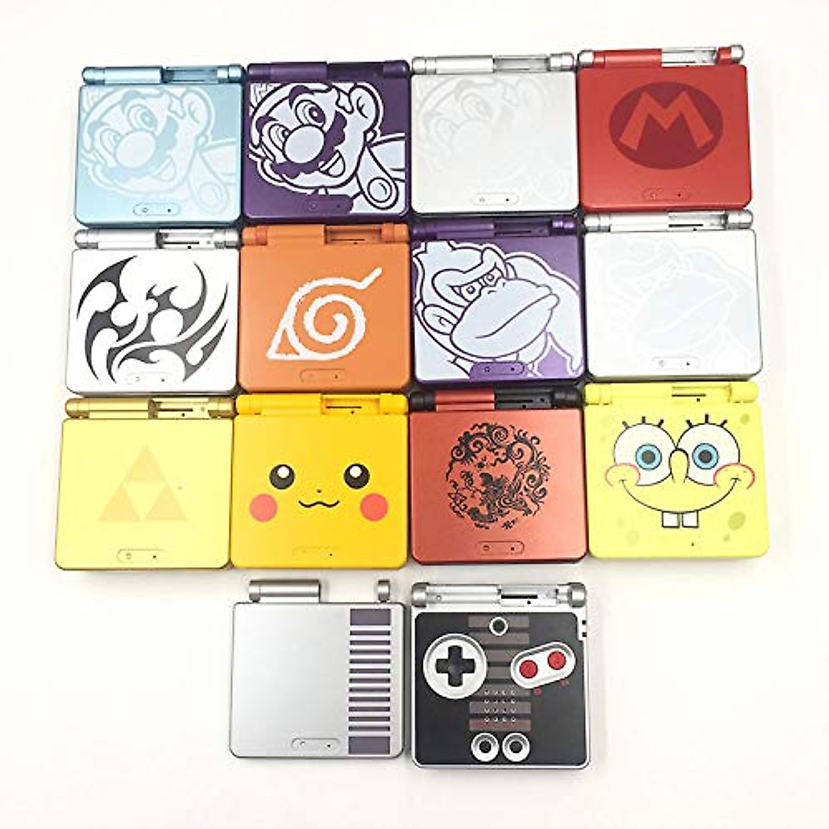 Repair Housing Shell Case Replacement for Nintendo Gameboy Advance SP GBA SP Silver