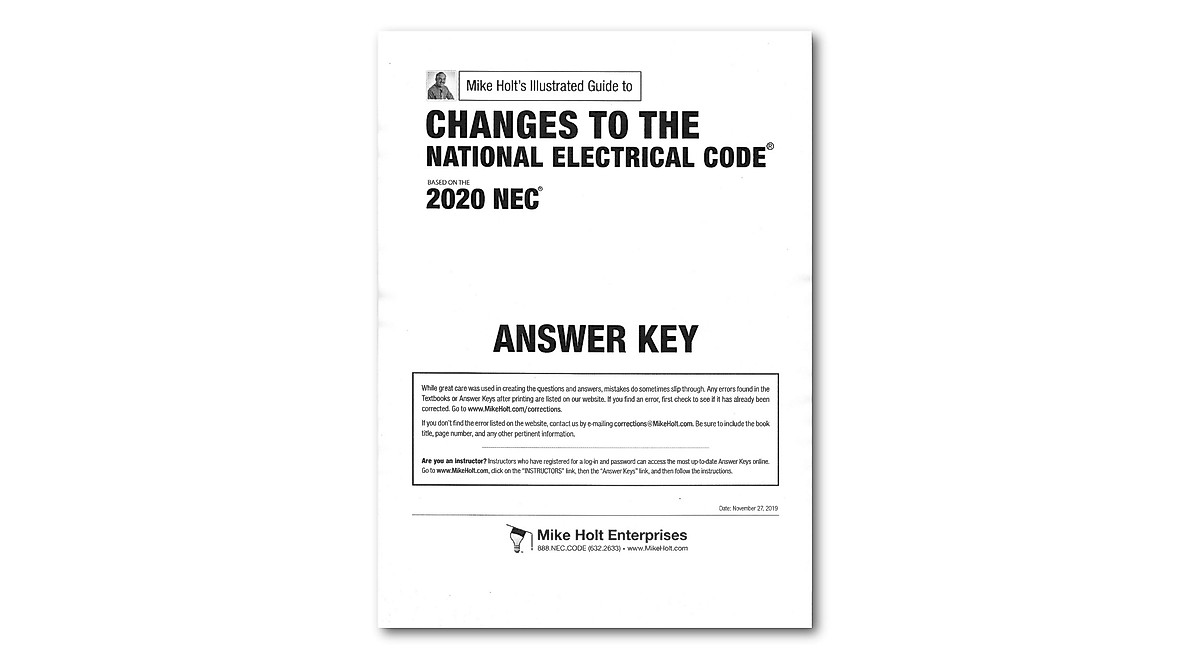 Mike Holt's Illustrated Guide to Changes to the National Electrical ...