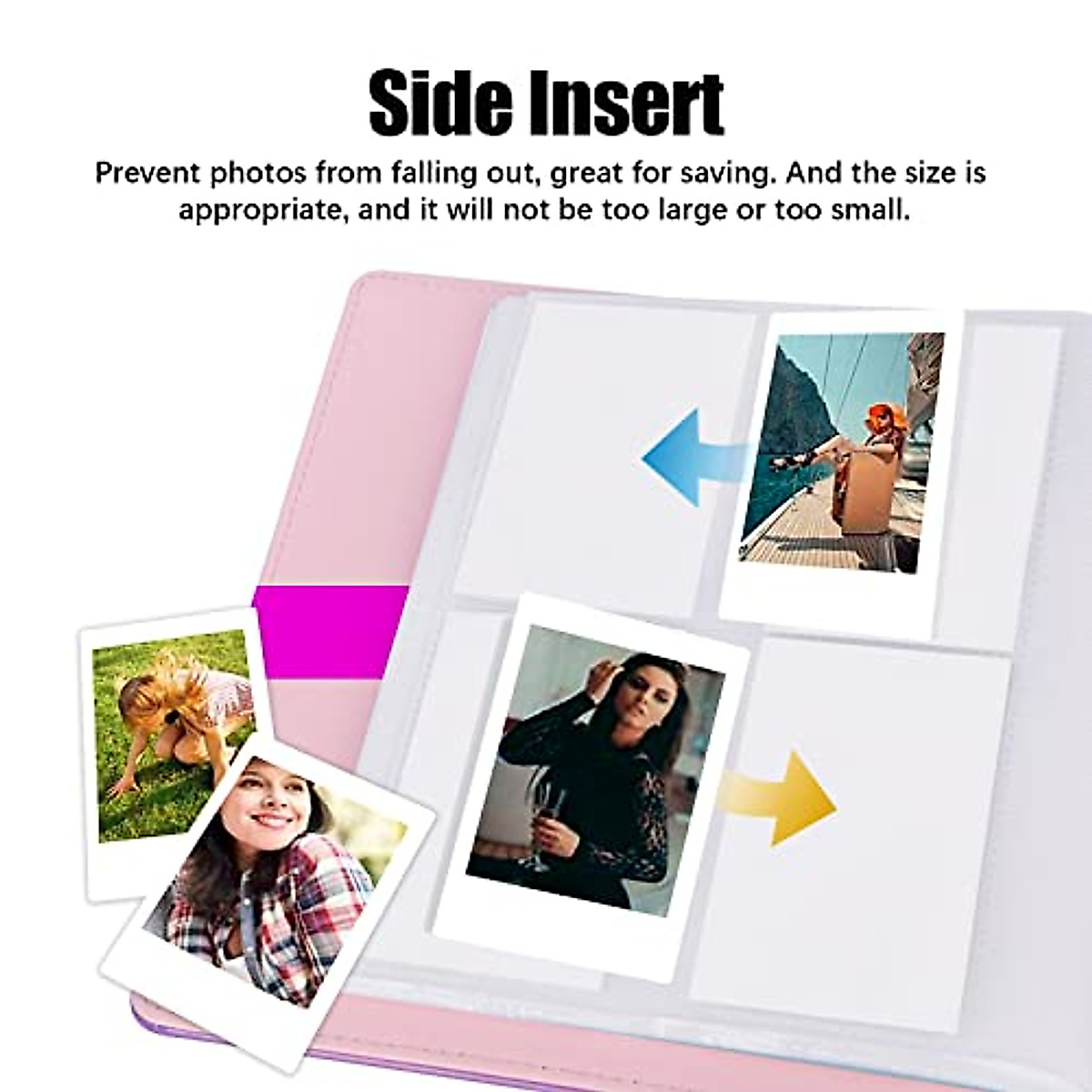 256 Pockets Photo Album for Fujifilm Instax 11 12 9 40 Mini Camera, Polaroid Camera, Photo Album for Fujifilm Instax Mini Evo Liplay 90 8 7+ Instant Camera, Polaroid HP Zink 2x3" Photos (Magic Purple)