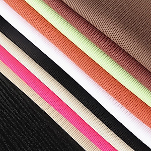 GEMBERA Women's Sleeveless Scoop Neck Ribbed Tank Tops Fitted Basic Cami Tee Shirts(Black,M)