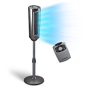 Lasko 2535 52" Oscillating Pedestal Fan, 52 Inch, Silver Gray