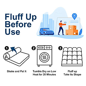 COONP Full Mattress Topper, Extra Thick Pillowtop, Cooling Plush Mattress Pad Cover Cotton Top Bed Topper Protector with 8-21 Inch Deep Pocket