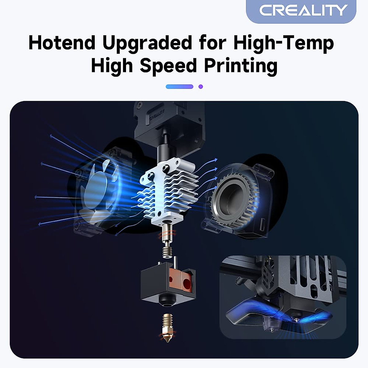 Official Creality Ender 5 S1 3D Printer 250mm/s Printing Speed with CR Touch Auto Leveling, Sprite Extruder, High Precision Z-axis, Removable PC Build Plat