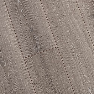Mohawk Advance Waterproof Laminate Flooring, Seashore Oak Look, 12 mm T x 7.5 in. Wide x 47.25 in. Length, EIR Texture, Matte, (9 Planks), (22.09 sqft/case)
