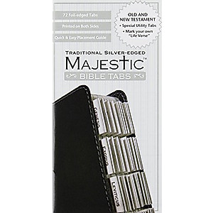 Majestic Traditional Silver-Edged Bible Tabs
