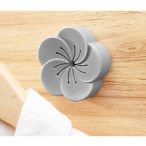 AKOAK 2 Pcs Flower Aromatherapy Box Wardrobe Deodorant Box, Home Bedroom Toilet Toilet Deodorant Aromatherapy Storage Box (Gray)