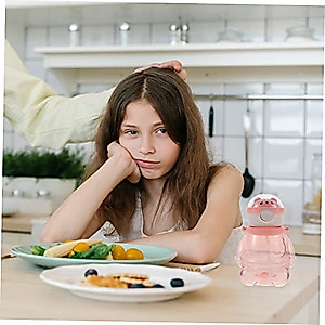 GAFOKI Space Bear Cup Sports Water Jug Water Cup Sports Water Bottle for Water Bottle with Straw Workout Water Bottle Large Water Bottle Fitness PC Diagonal Span Drinking Bottle