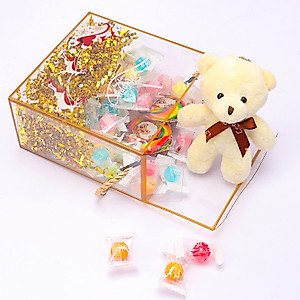 Zwish 150Grams / 5.3 Oz Gold Crinkle Cut Paper Shred Filler Metallic Iridescent Gift Boxes Filler Gift Wrapping Gift Filler for Gift Wrapping & Basket Filling Mothers Day Gifts Box Stuffer