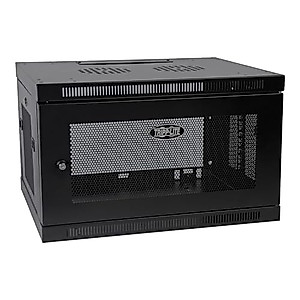 Tripp Lite 6U Wall Mount Rack Enclosure Server Cabinet, Low-Profile, 20.5 inch Switch-Depth, 5-Year Warranty (SRW6UDP)